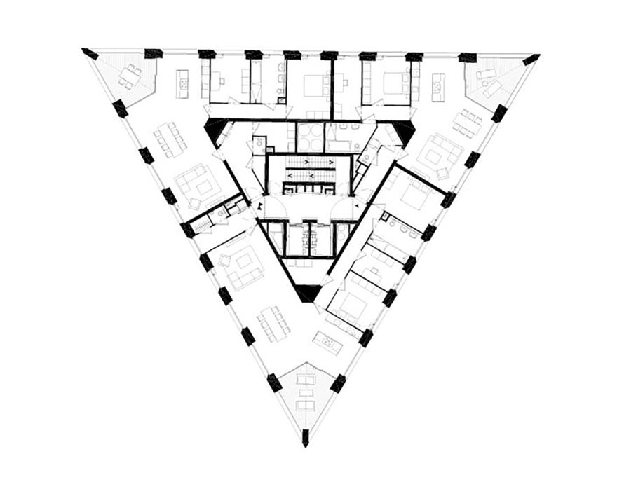 Triangular Plan by Yihan Wang | ArchDaily
