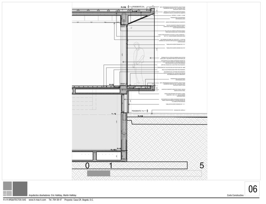corte por fachada de carlos lopez | ArchDaily