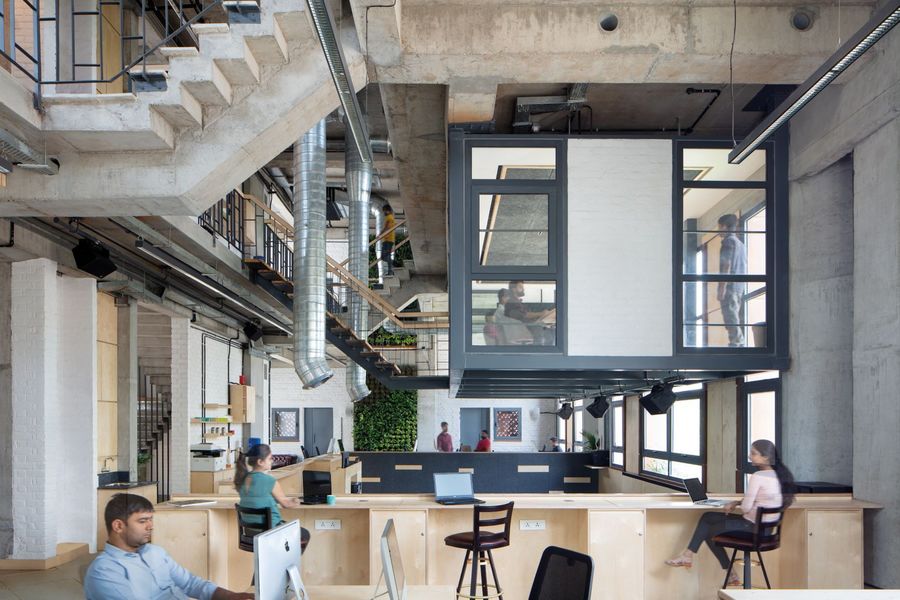 using double height spaces by Juanita Li | ArchDaily