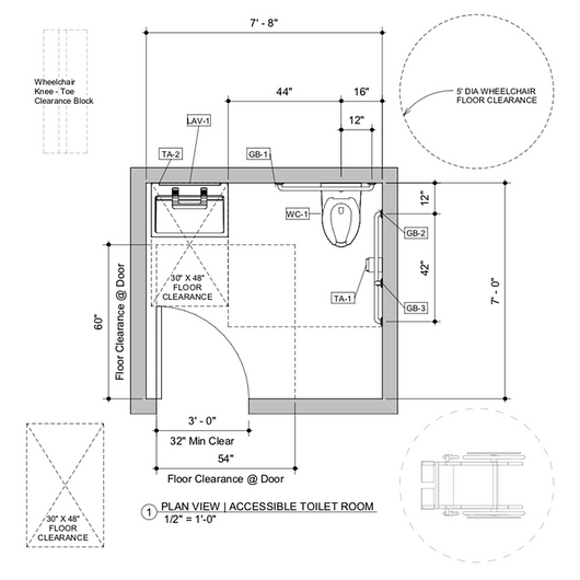 ADA bathroom by John Ryley | ArchDaily