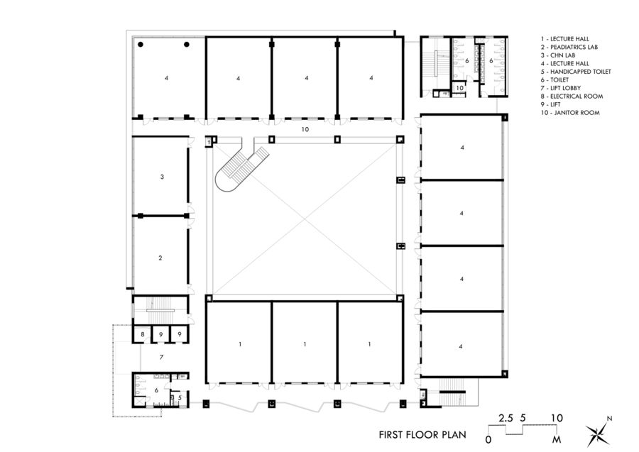 BATHROOM & STAIR CORE LAYOUT by Wei Wendy | ArchDaily