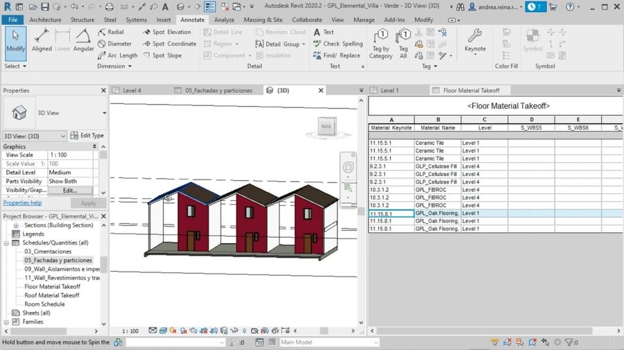 CÓMPUTOS MÉTRICOS BIM de enrique benitez | ArchDaily