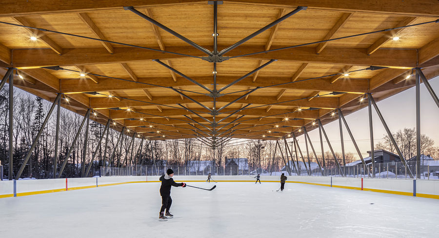 Timber stadium by Lawrence Nield | ArchDaily